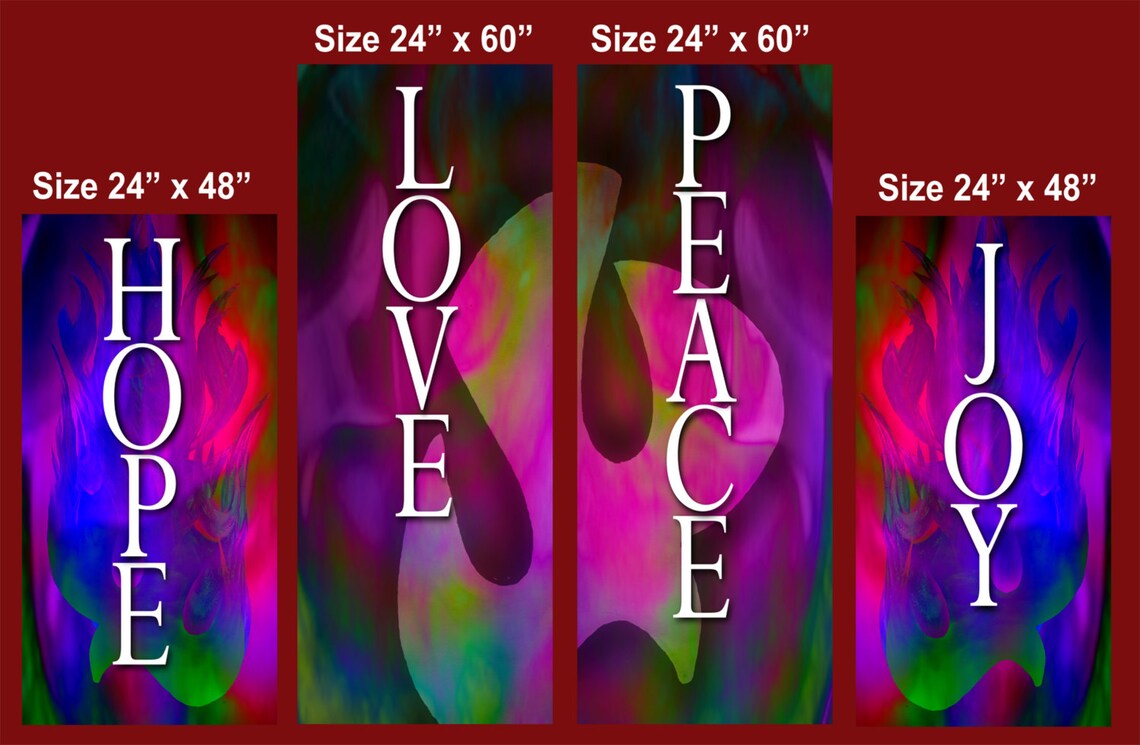Fruit of the Holy Spirit - Banner Set of 4 (G216) - Etsy