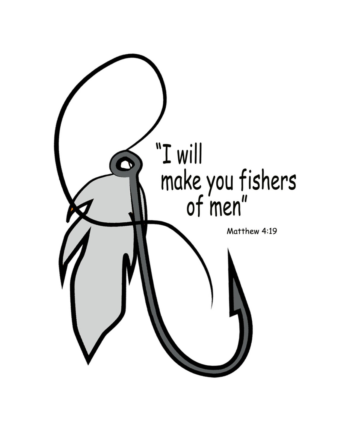 Fisher of Men Matthew Minimalist Christian Wall Decor / 8 X - Etsy