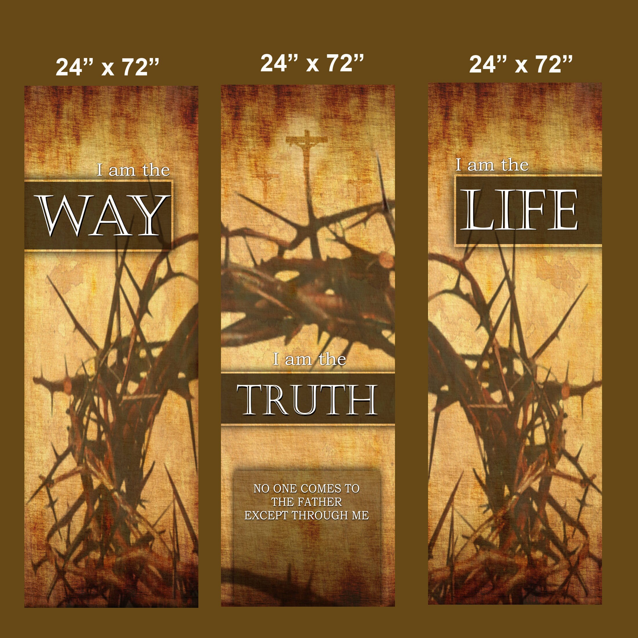 Way / Truth / Life / Set of 3 Banners (G917-3) - Etsy