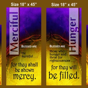 Beatitudes - Banner Set of 4 (G916) - Etsy