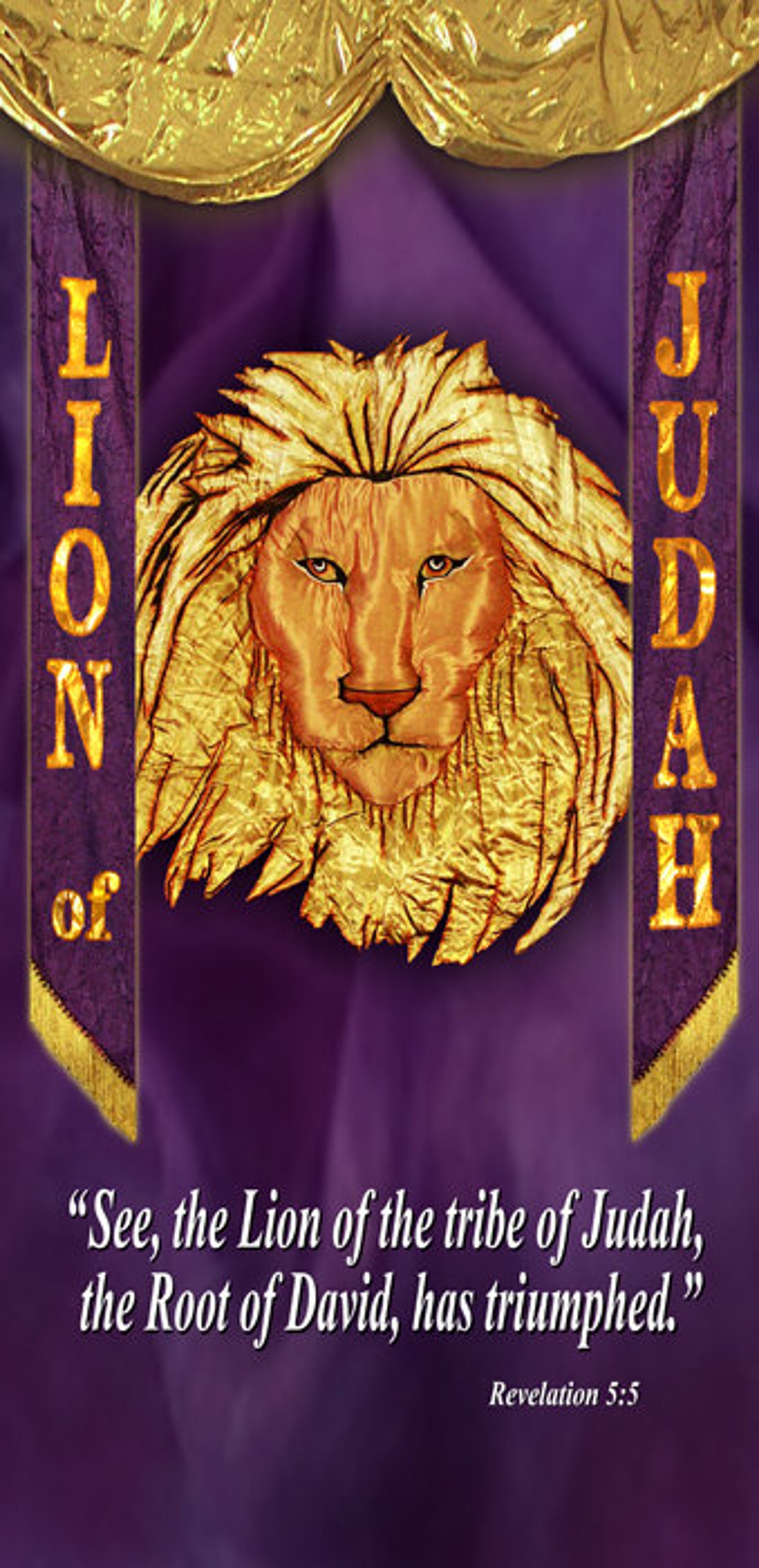 Lion of Judah 1 / Church or Personal Banners for Your Home or Office ...