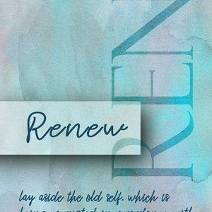 Reset / Refocus / Relax / Reveal / Renew - Set of 5 Banners (G920) - Etsy