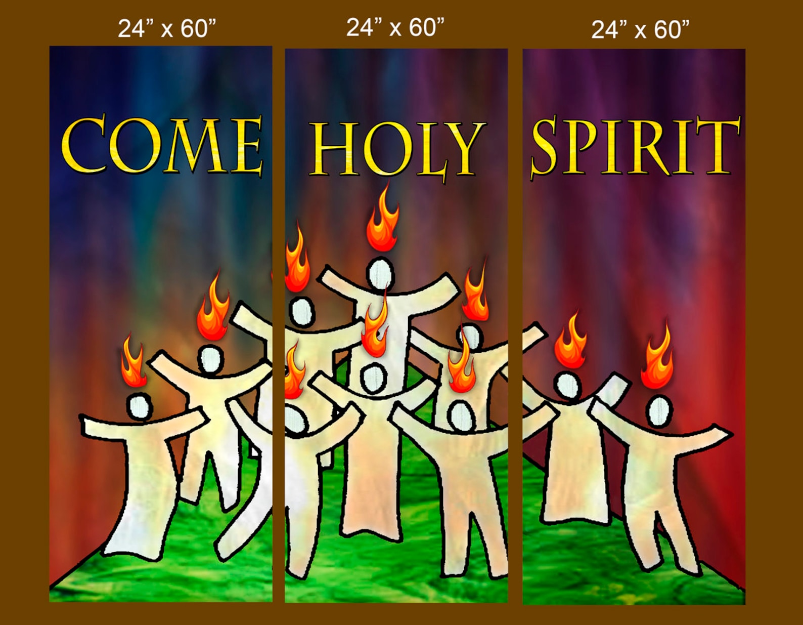 Come Holy Spirit / Set of 3 Banners (G1618) - Etsy