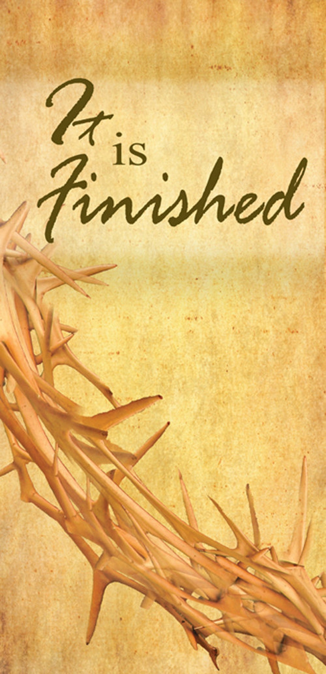 It is Finished / Church or Personal Banners for Your Home or Office ...