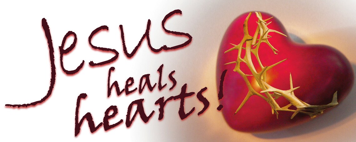 Jesus Heals Hearts . . . / Yard Banner (G608-1) - Etsy
