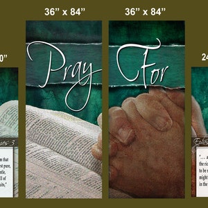 Pray for - Banner Set of 6 (G1017) - Etsy