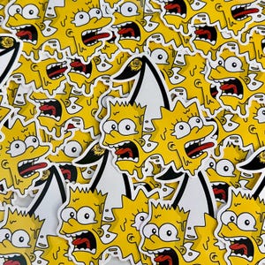 Simpsons Cherry Vinyl Sticker - Etsy