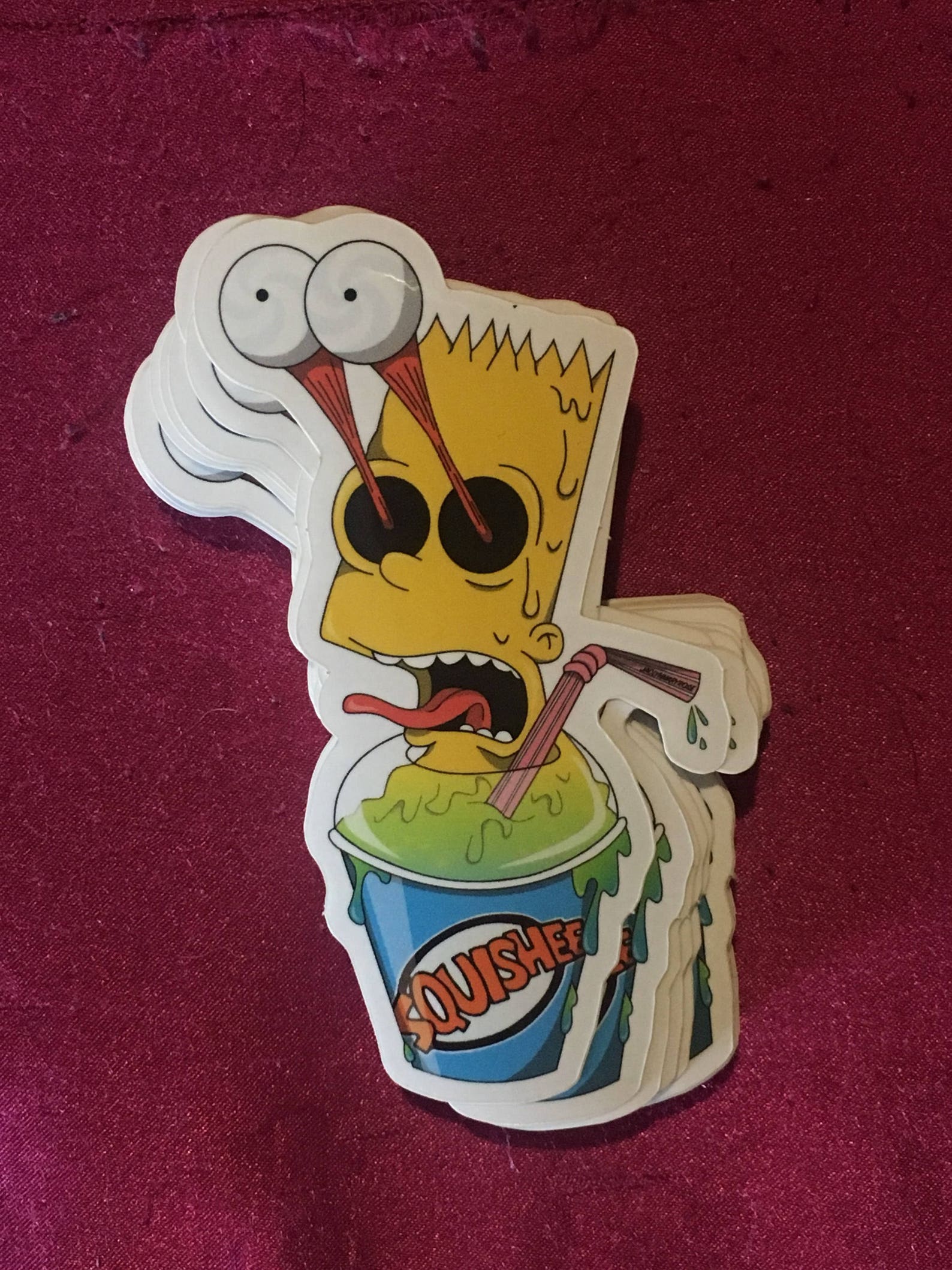 Bart Squishee Vinyl Sticker - Etsy