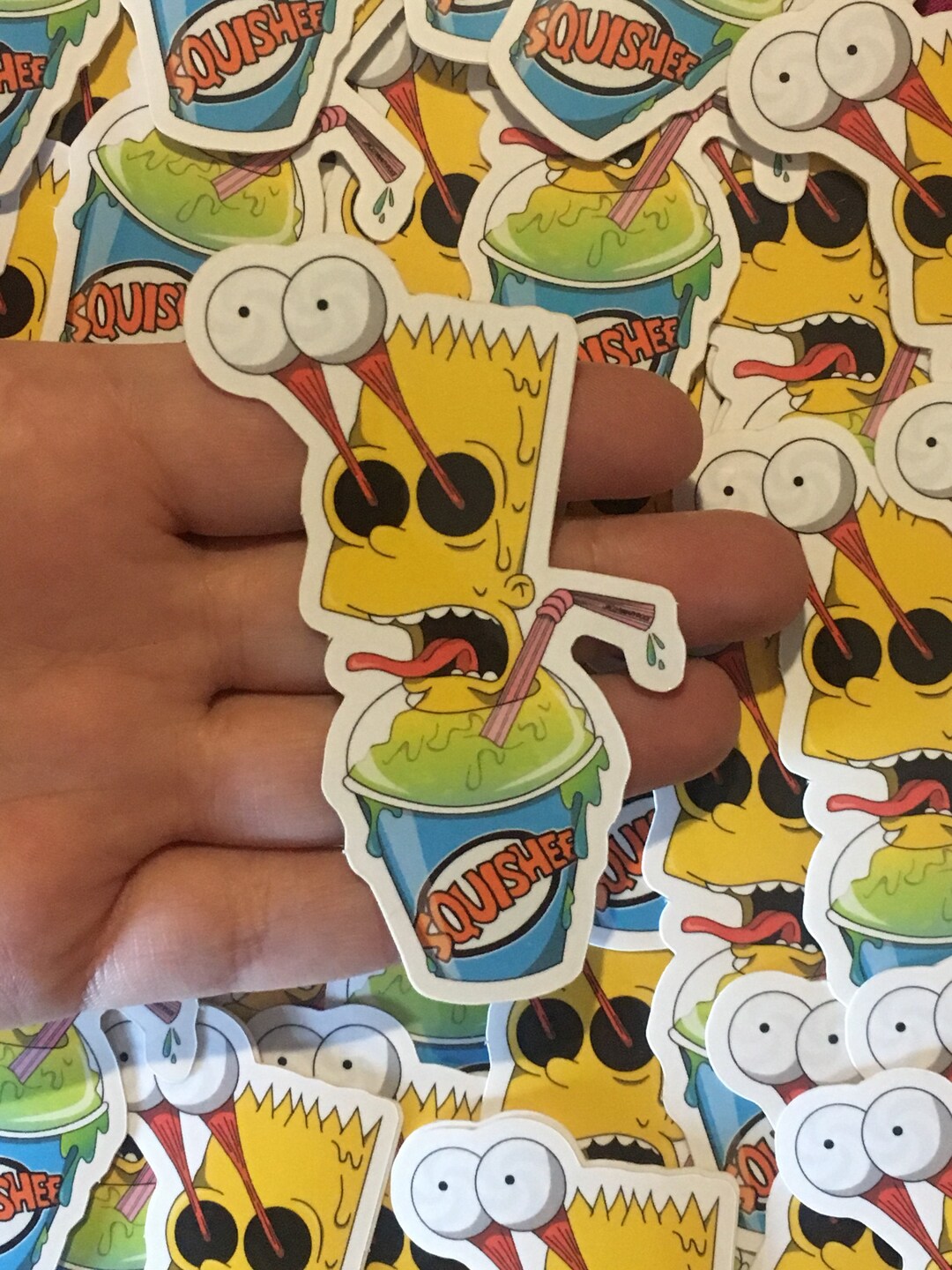 Bart Squishee Vinyl Sticker - Etsy