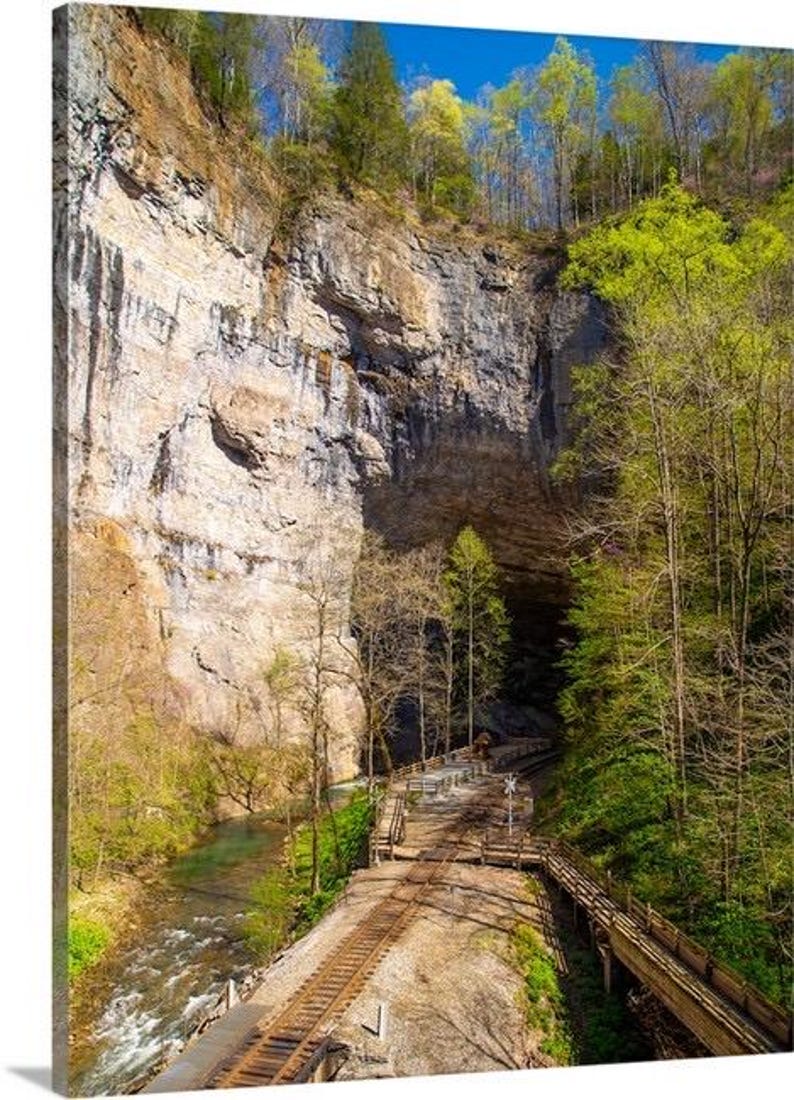 Natural Tunnel State Park Virginia Train Tunnel Prints Wall Art Canvas ...