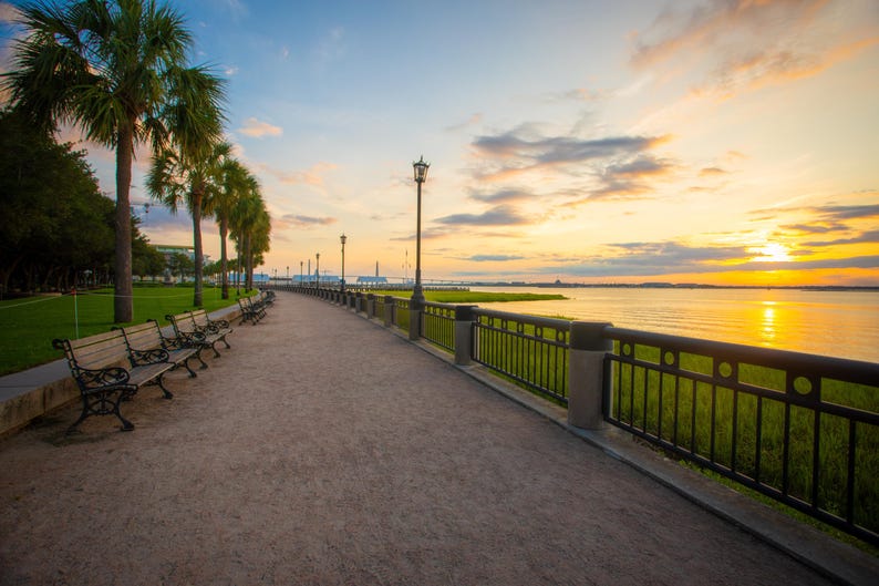 Downtown Charleston South Carolina Waterfront Park Harbor Photography ...