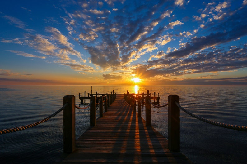 Outer Banks Duck North Carolina Docks Sunset Print Canvas Soundside ...