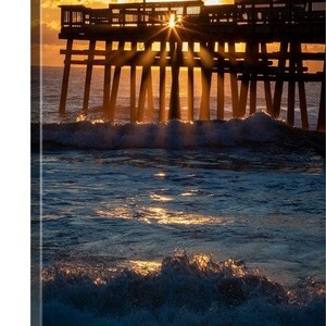 Sandbridge Fishing Pier Sunrise Virginia Beach Dawn Atlantic Ocean ...