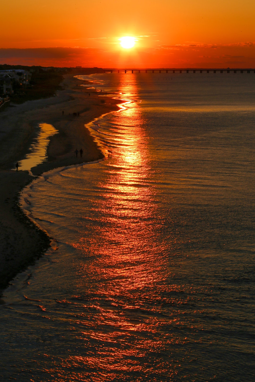 Virginia Beach, VA Sunset Canvas Print Wall Art Chesapeake Bay Bridge ...