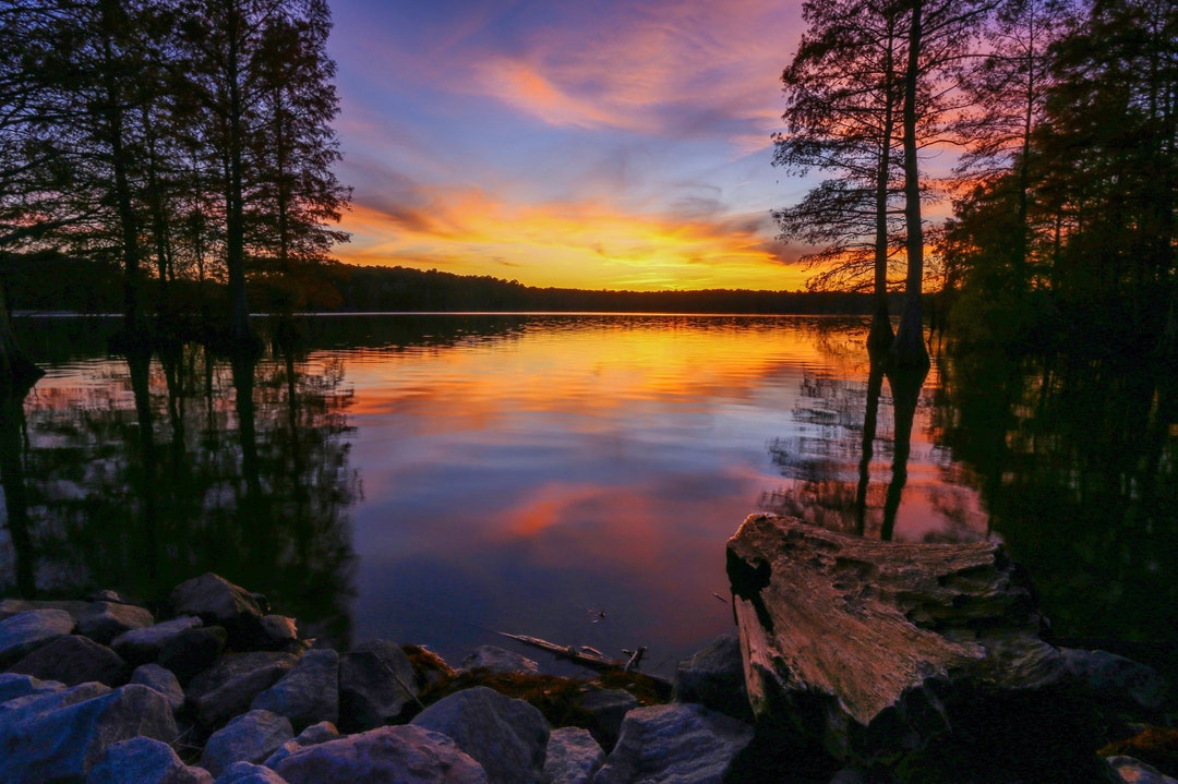 Stumpy Lake Virginia Beach, VA Sunset Canvas Print - Etsy
