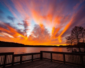 Stumpy Lake Virginia Beach VA Sunset Canvas Print - Etsy