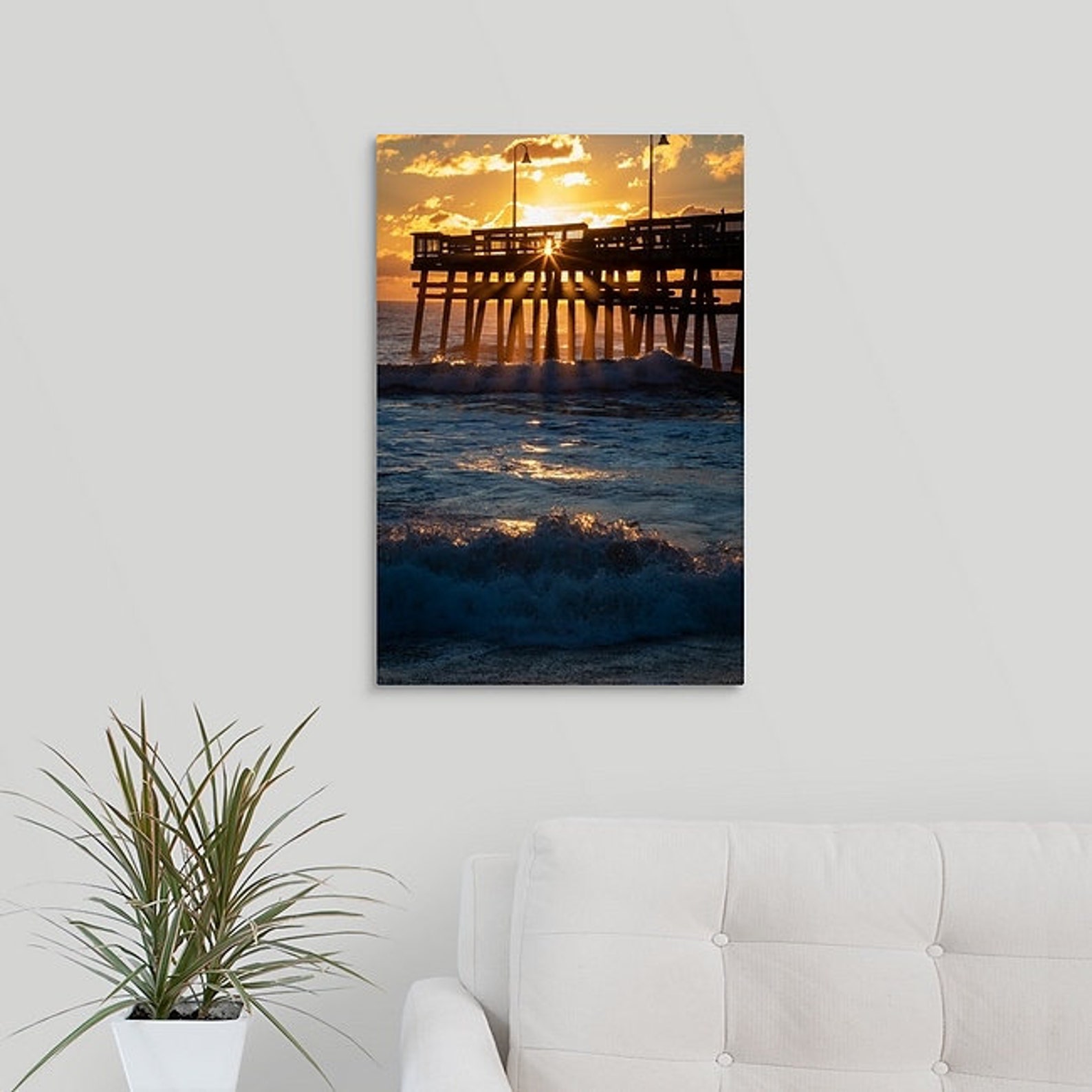 Sandbridge Fishing Pier Sunrise Virginia Beach Dawn Atlantic Ocean ...