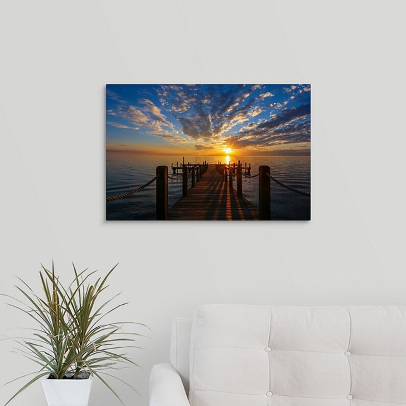 Outer Banks Duck North Carolina Docks Sunset Print Canvas Soundside ...