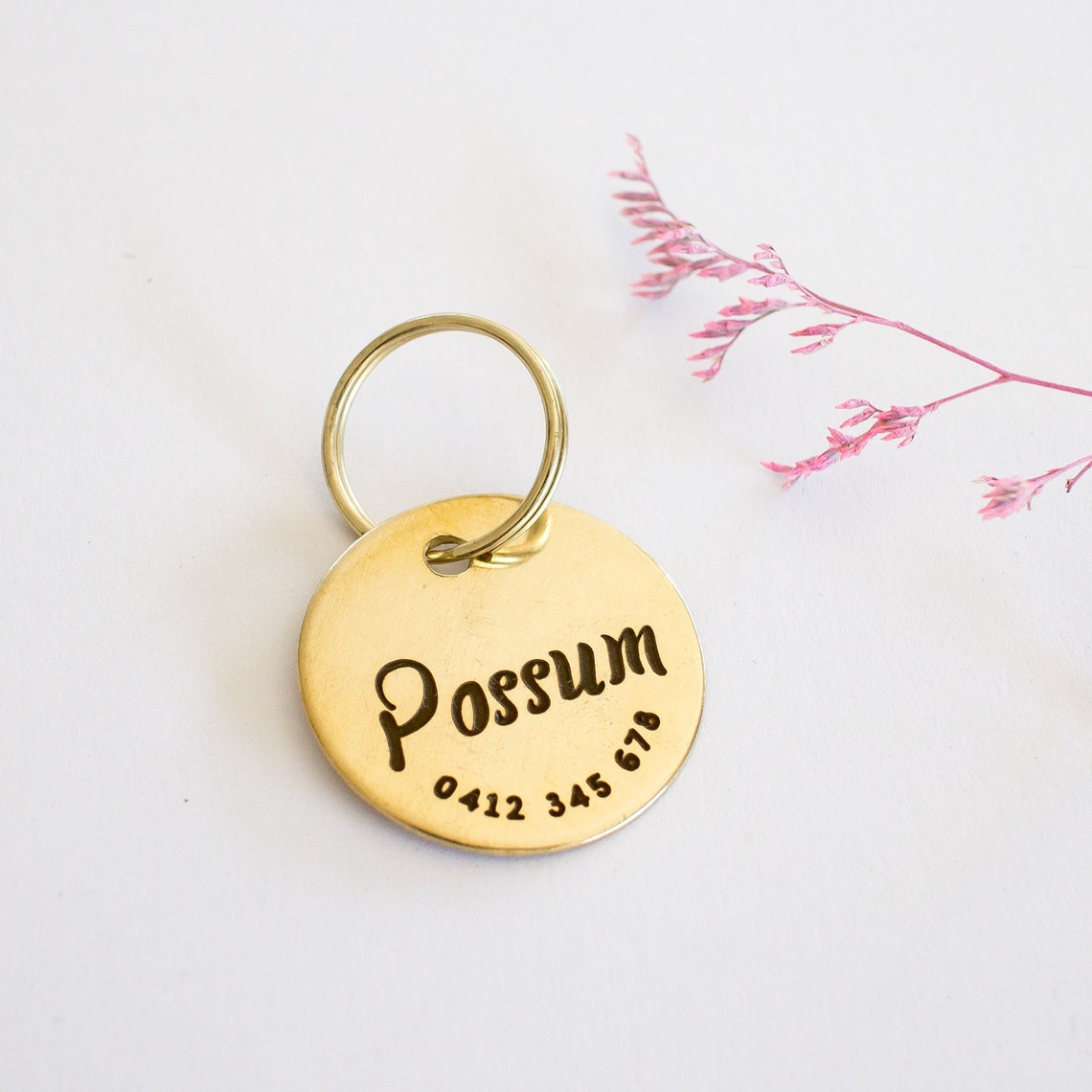 Personalized Vintage Dog Tag // Stamped Dog Tag Dog ID Tag | Etsy