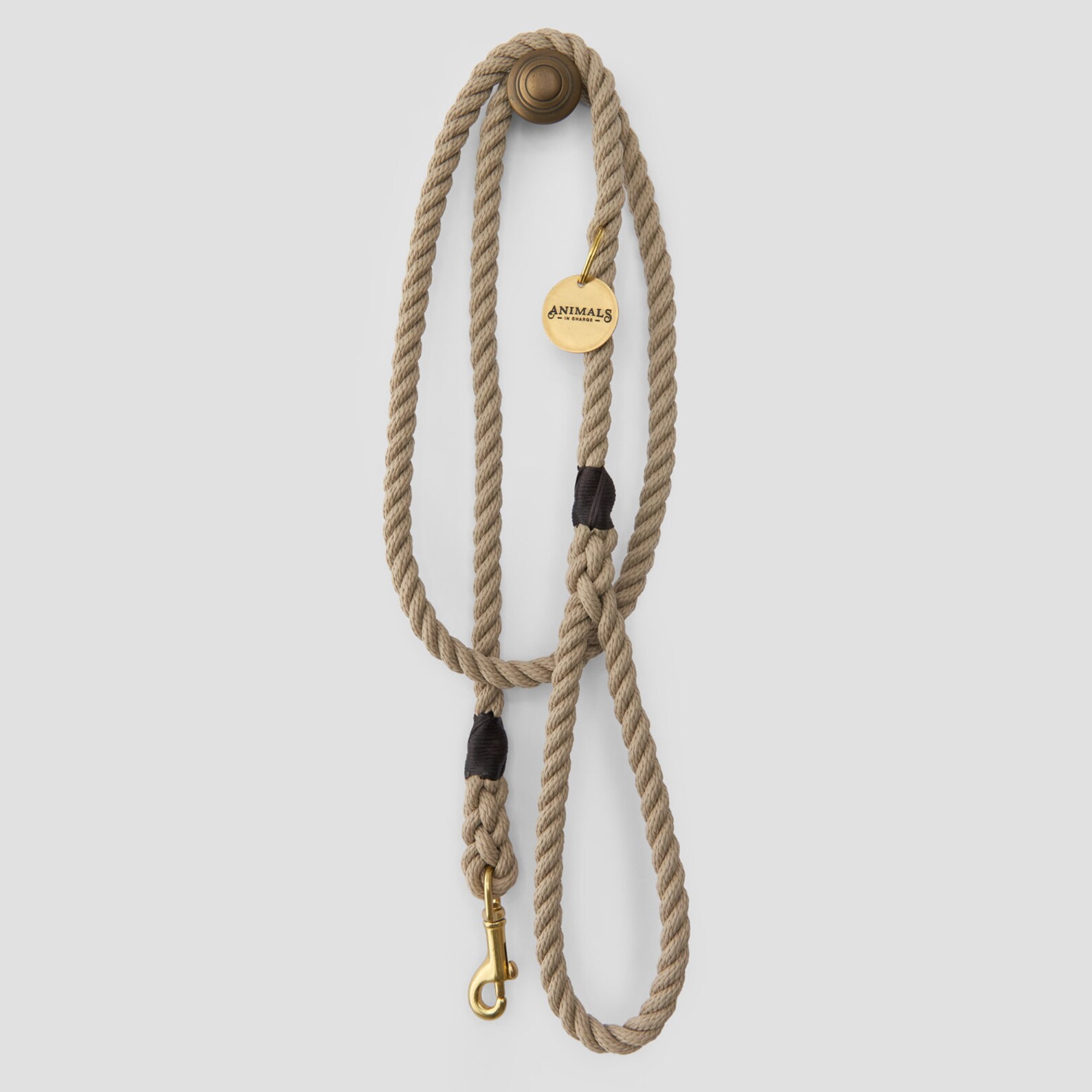 Sand Brown Rope Dog Leash – Handmade Brass Hardware, Australia - Etsy