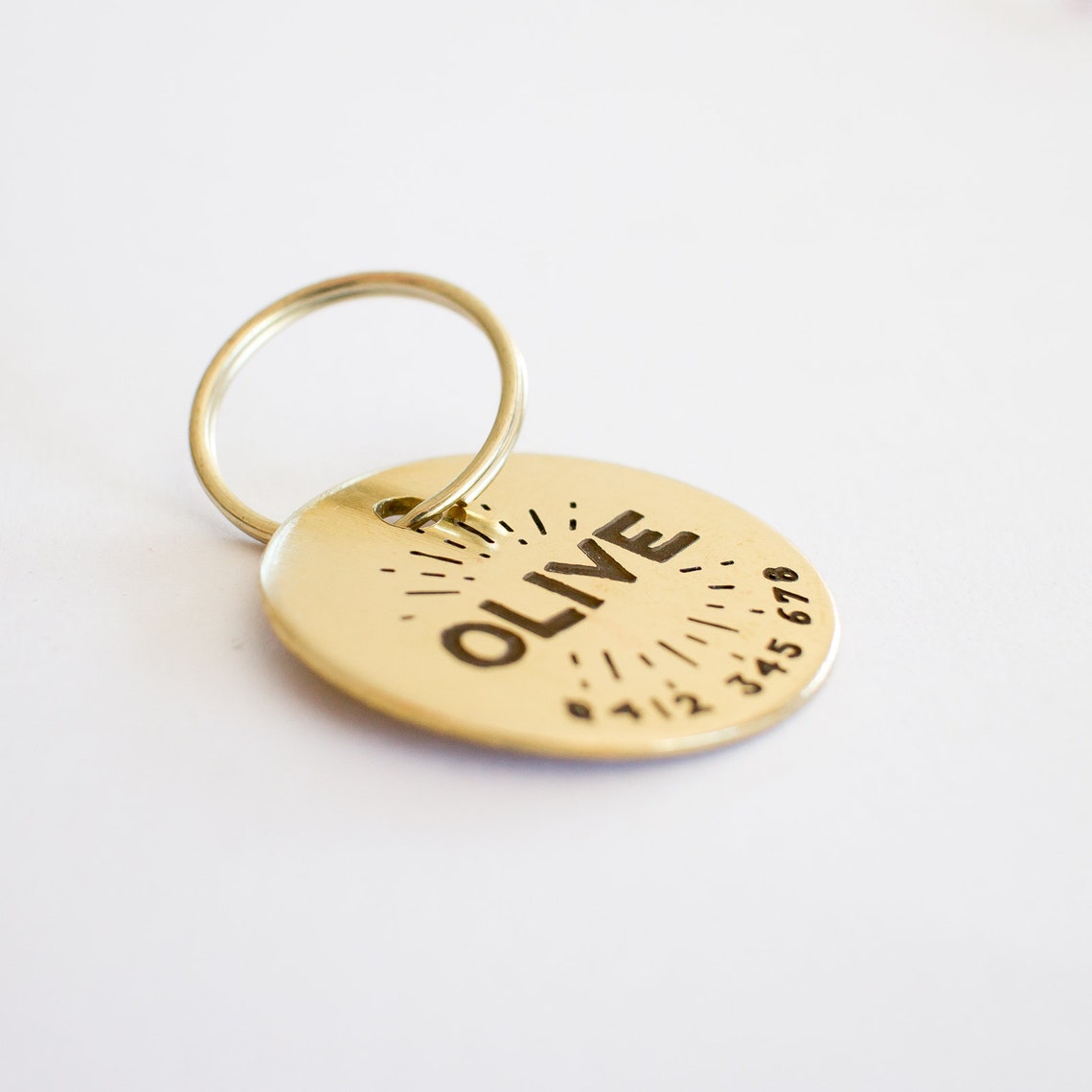 Personalized Vintage Dog Tag // Stamped Dog Tag Dog ID Tag - Etsy