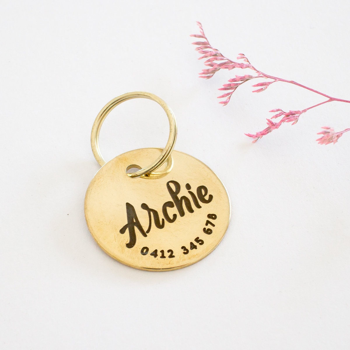 Personalized Vintage Dog Tag // Stamped Dog Tag Dog ID Tag | Etsy