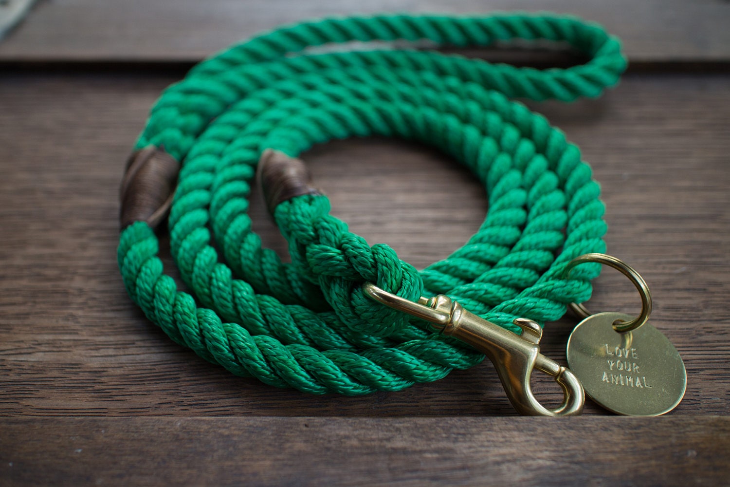 Leafy Green Rope Dog Leash // Rope Dog Lead Strong Dog Leash - Etsy
