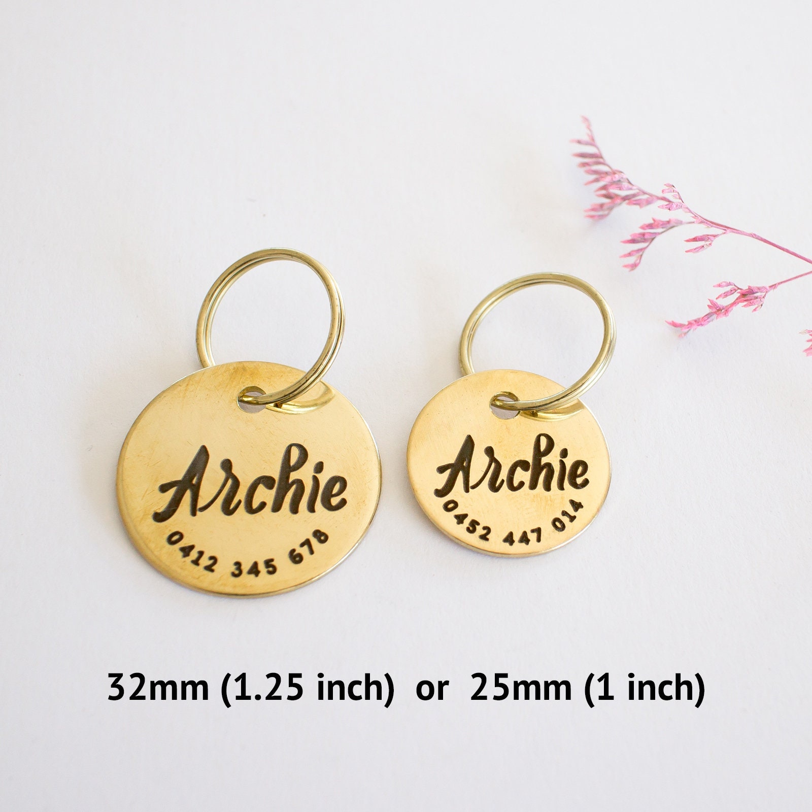 Personalized Vintage Dog Tag // Stamped Dog Tag Dog ID Tag | Etsy