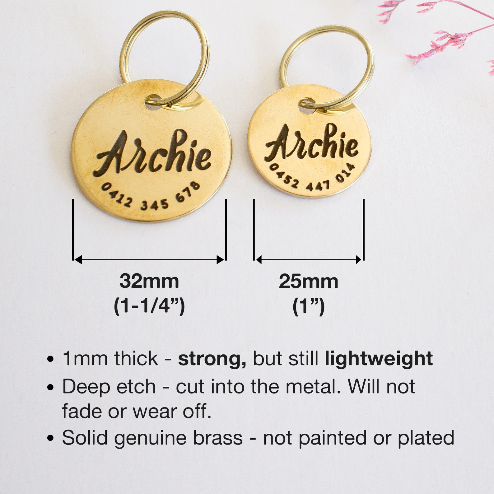 Personalized Vintage Dog Tag // Stamped Dog Tag Dog ID Tag - Etsy