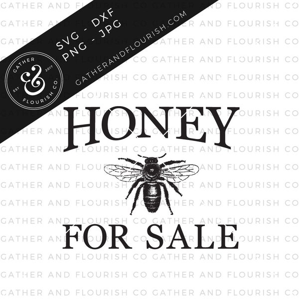 Honey for Sale Sign - Etsy