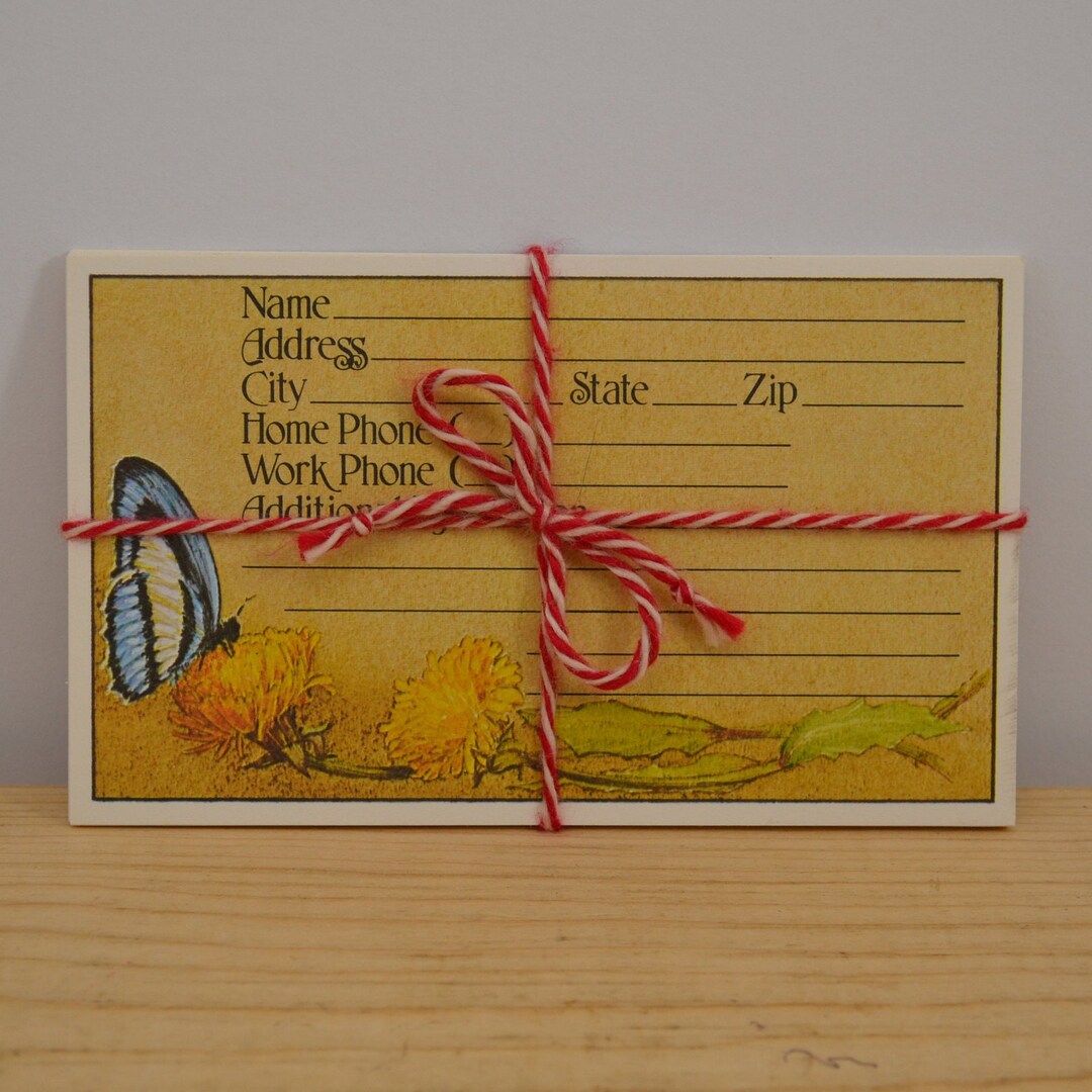 Darling Set of 10 Butterfly in Nature Address Card 3x5 Inch - Current ...