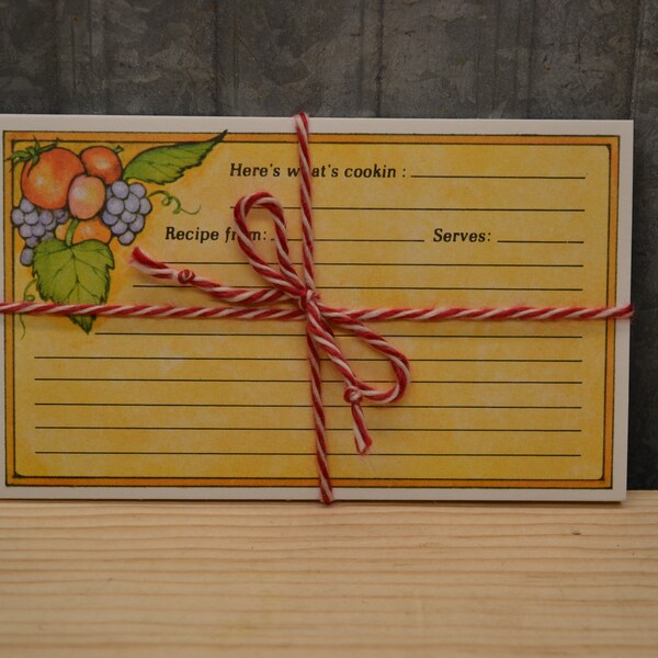 Vintage Recipe Card - Etsy