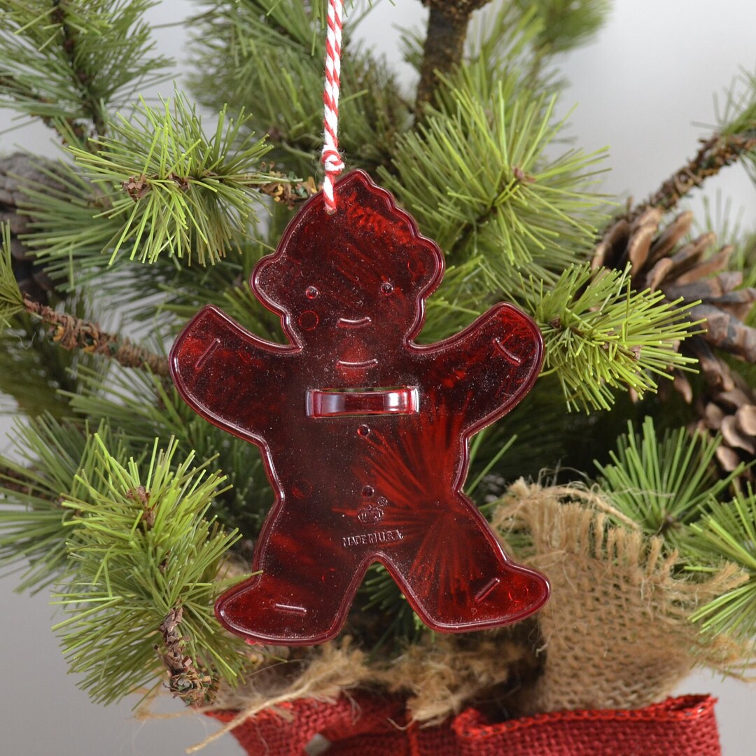 Vintage HRM Crown Red Gingerbread Man Cookie Cutter Christmas Tree ...