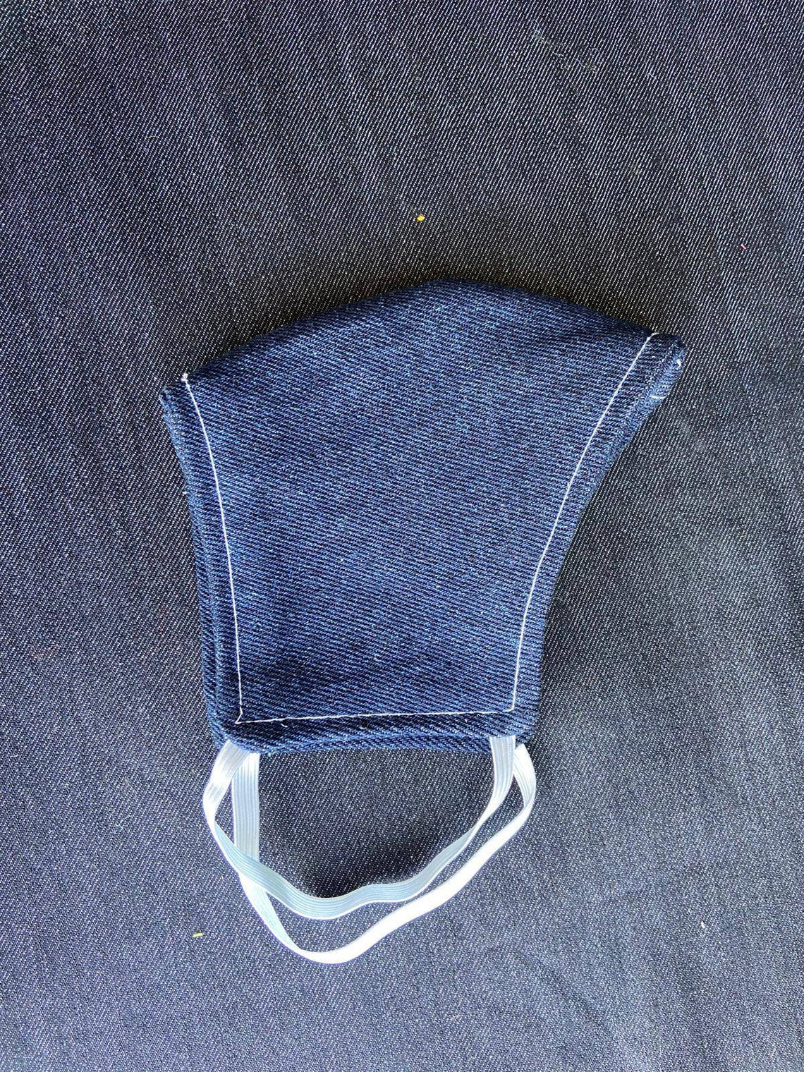 3 Set Denim Mask With Filter Pouch /cloth Mask /reusable Face - Etsy