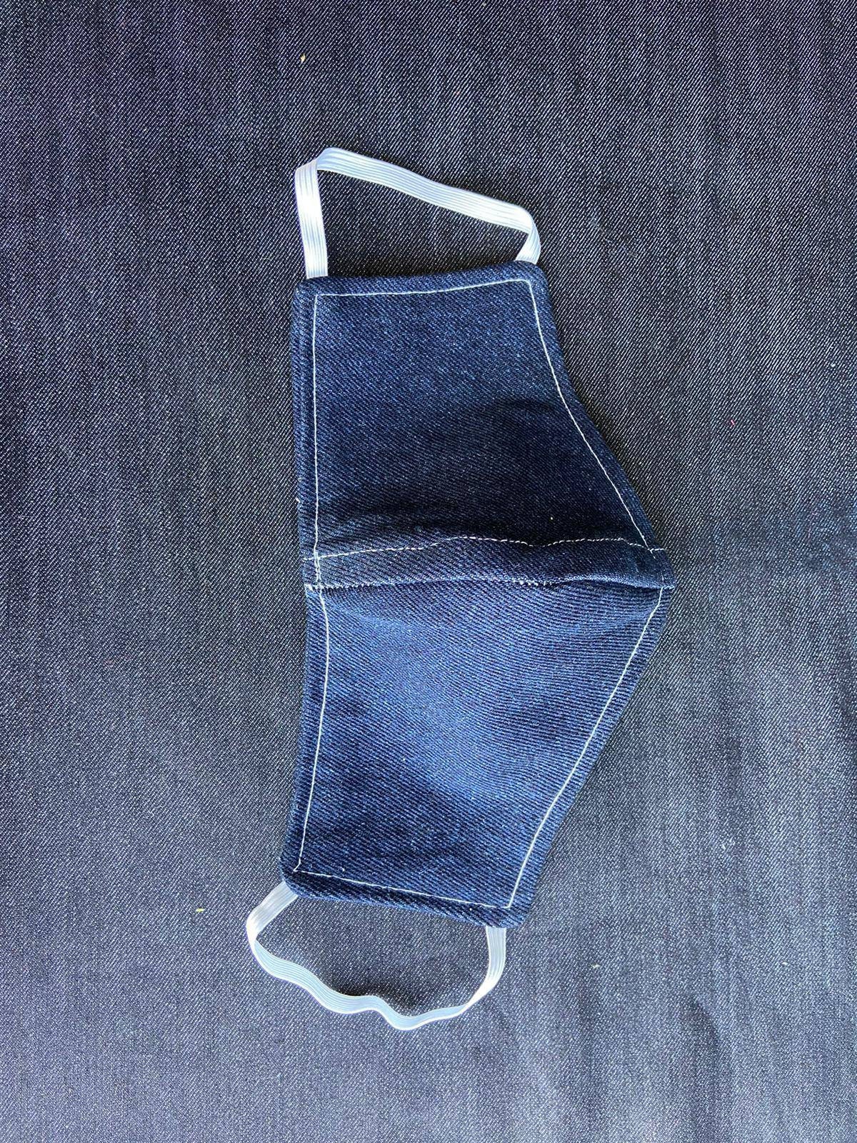 3 Layered Denim Mask With Filter Pouch /cloth Mask /reusable - Etsy