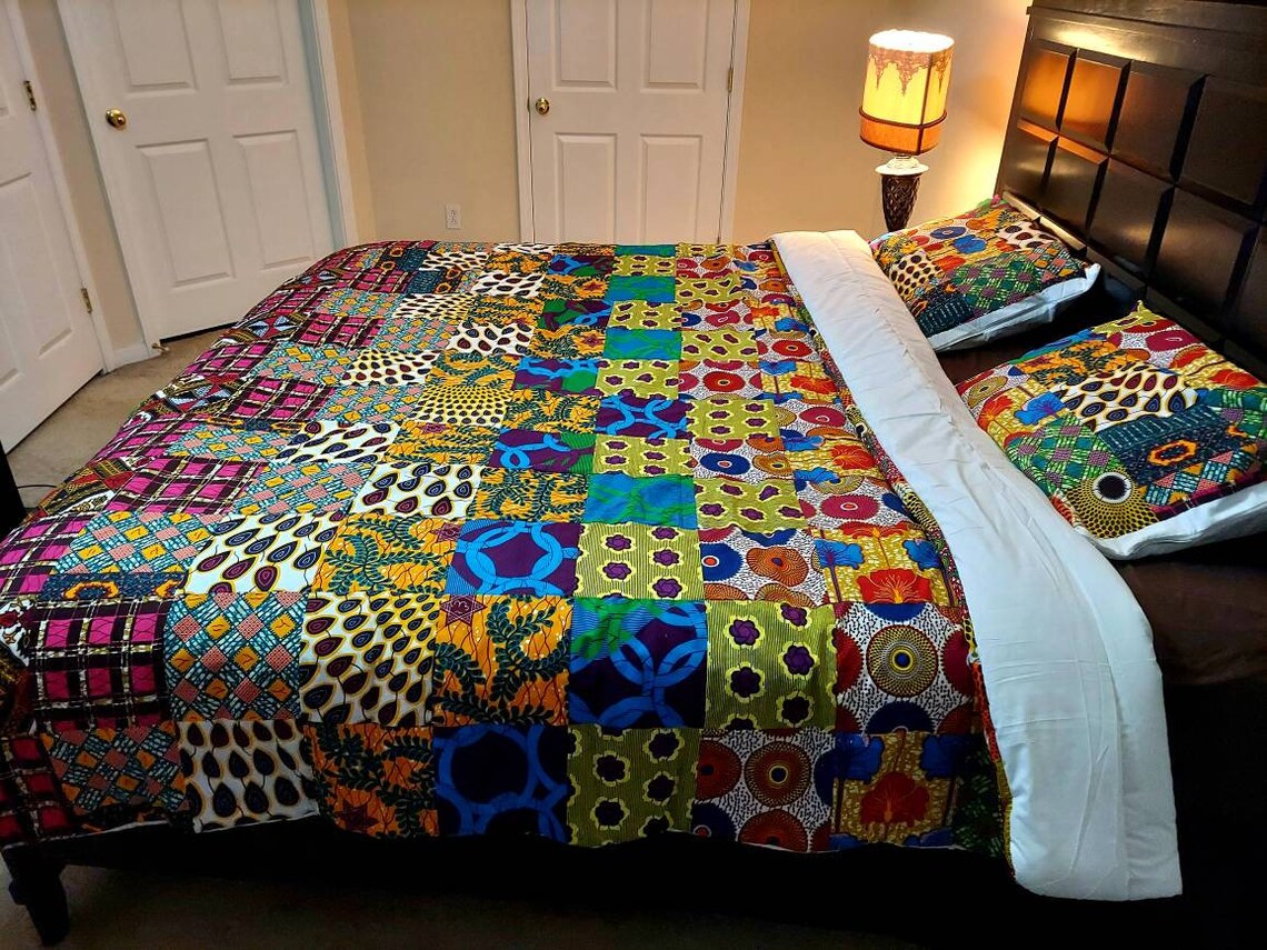 3 Piece Bedding Ankara Set/African print Comforter/Duvet Cover | Etsy
