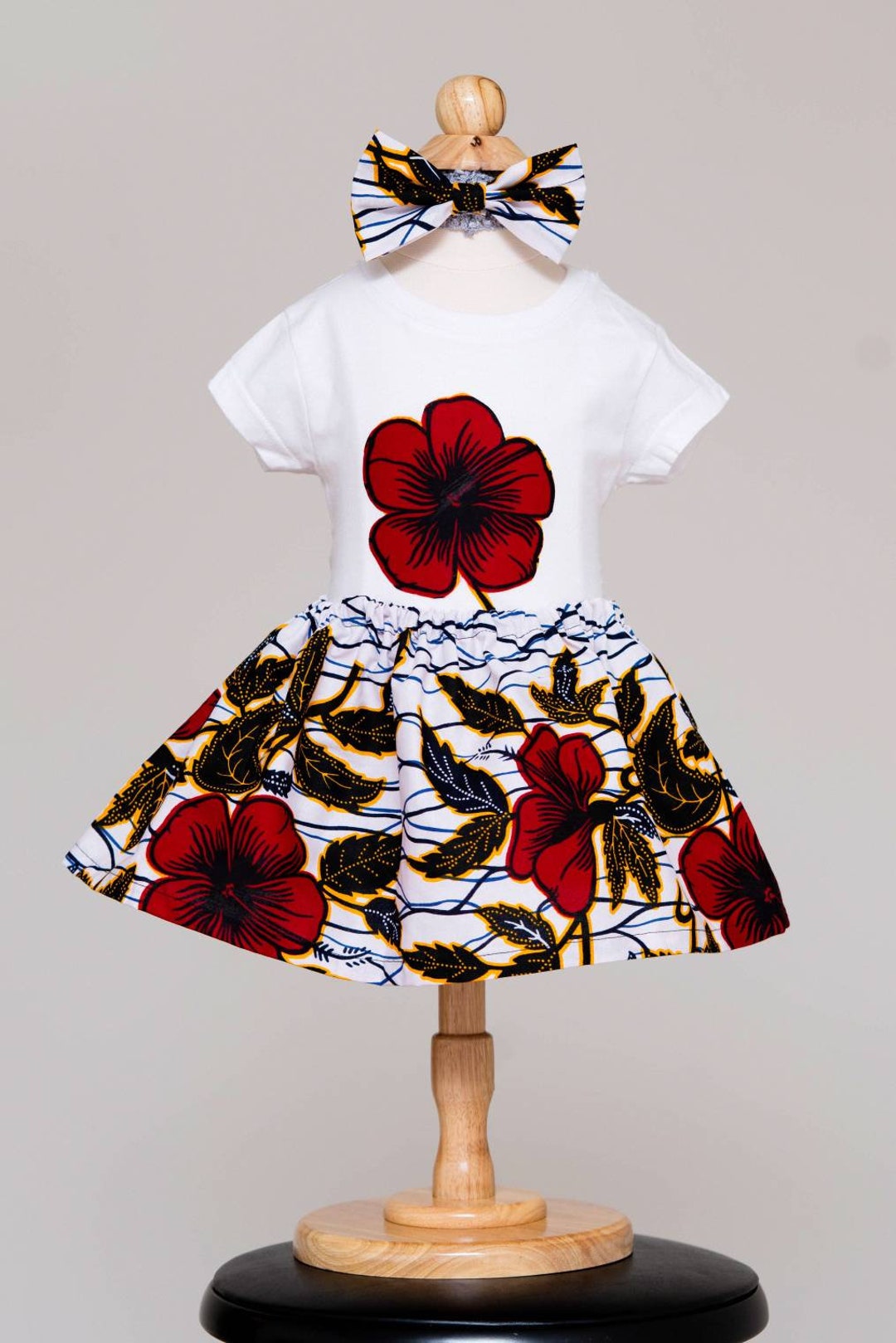 Red Baby Clothes/ Baby First Photoshoot Dress/ankara Baby Outfit/ Baby ...