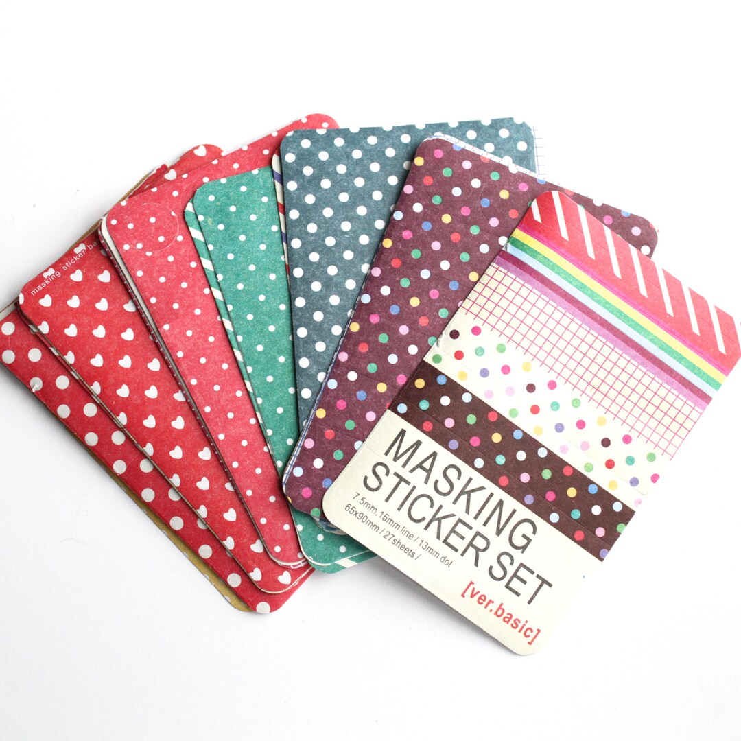 Masking Pattern Sticker Set/ Bullet Journal Planner/ Daily - Etsy