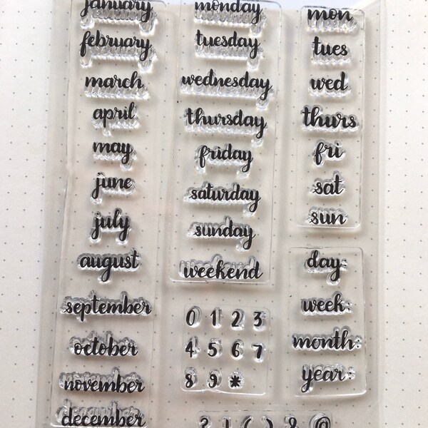 Bullet Journal Stamps - Etsy
