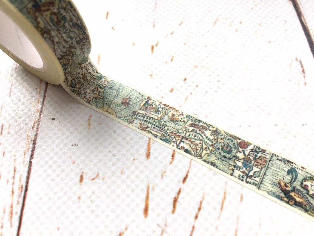 Map Washi Tape/ Vintage Map Planner/ Travel Bullet Journal - Etsy