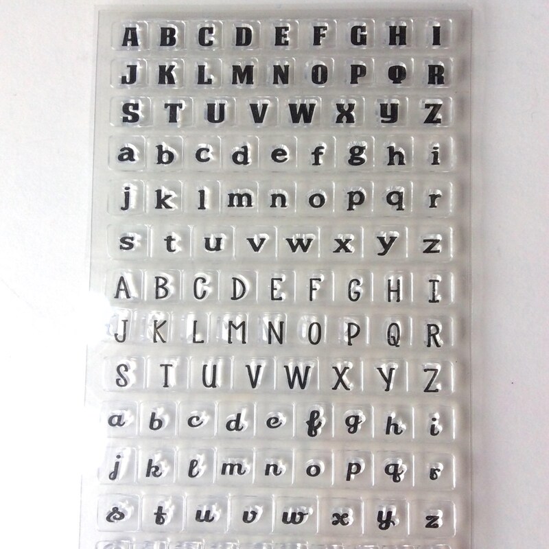 Clear Alphabet Stamps - Etsy