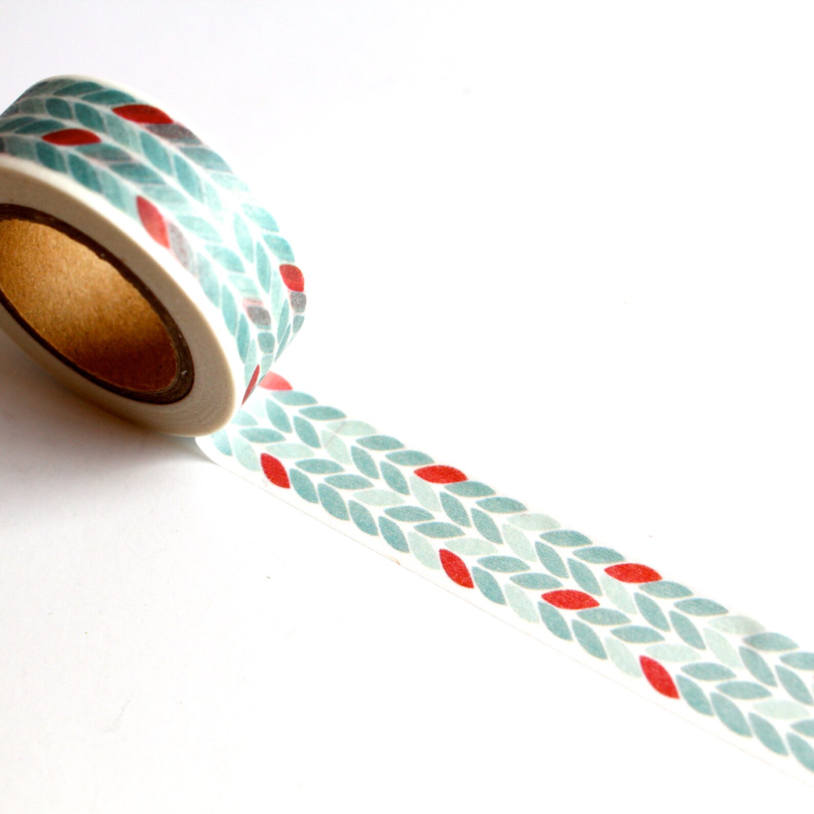 Blue Pattern Washi Tape, Planner Sticker/ Bullet Journal Leaf Pattern ...