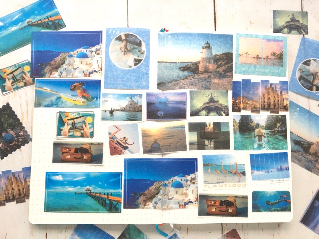 Travel Journal / Holiday Vacation Lifestyle Sticker Set of 40/ - Etsy