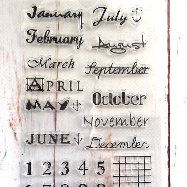 Calendar Stamp - Etsy