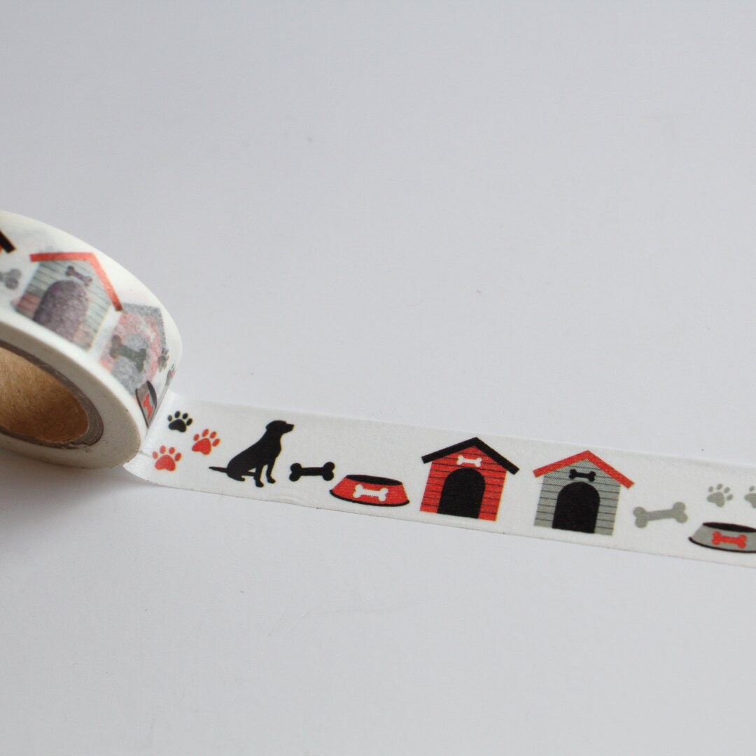Dog Washi Tape, Doggy Craft Tape, Pet Scrapbooking Tape / Vets Planner ...