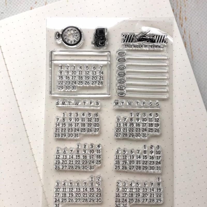 Calendar Stamp - Etsy