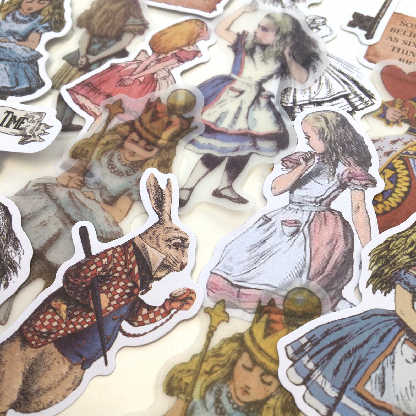 Alice in Wonderland planner stickers set of 10/ Book Lover | Etsy