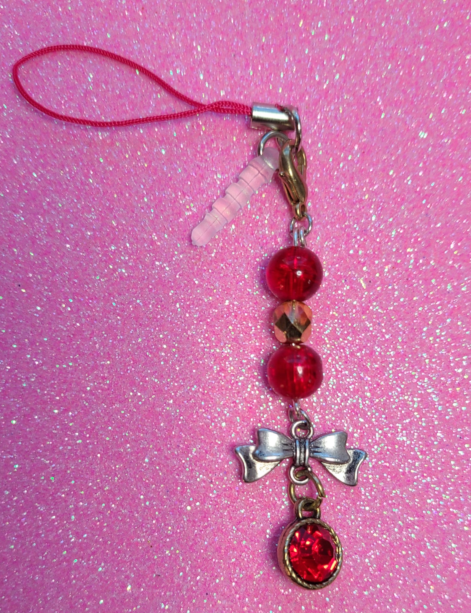 Red Beaded Charms - Etsy
