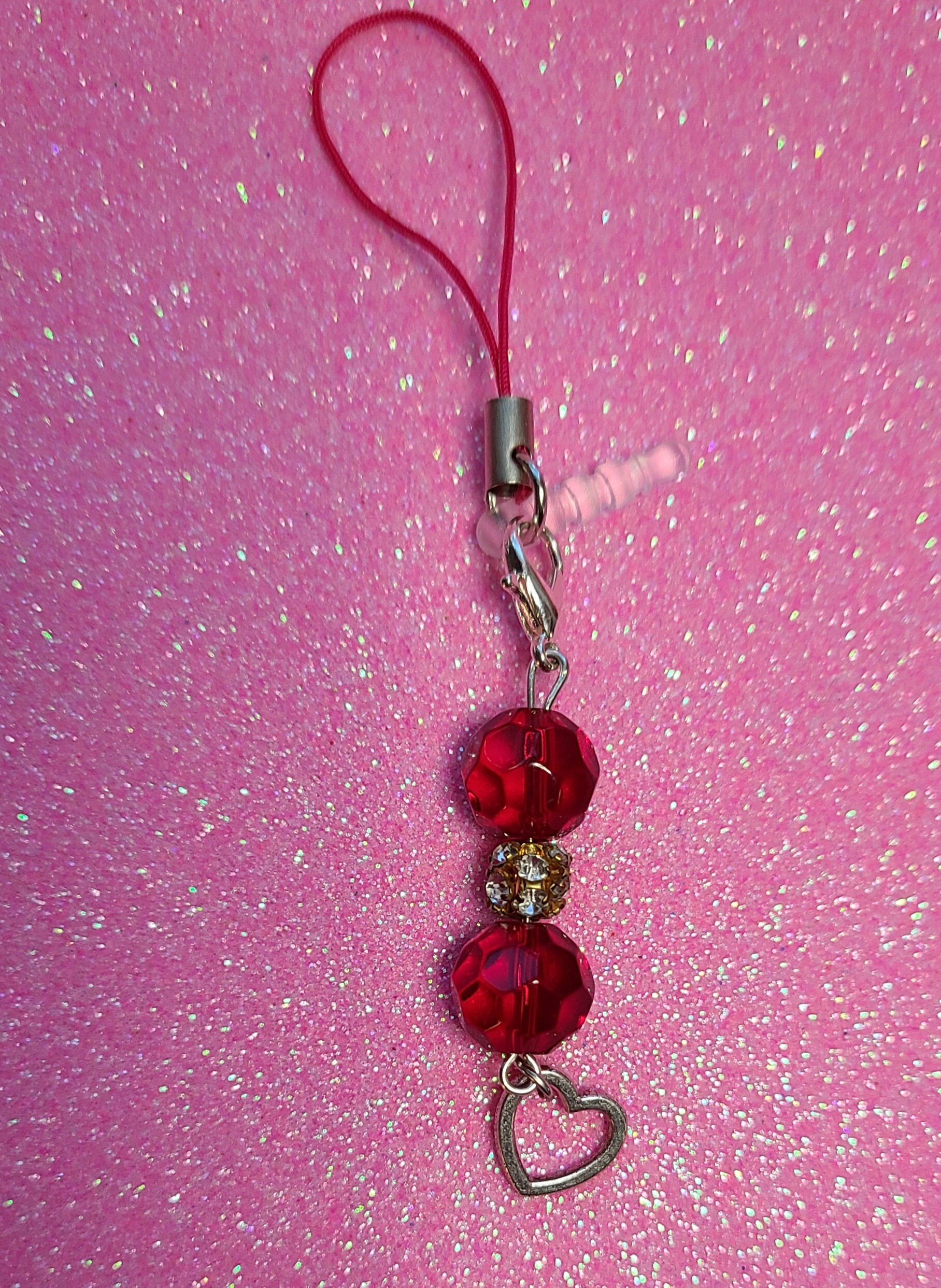 Red Beaded Charms - Etsy