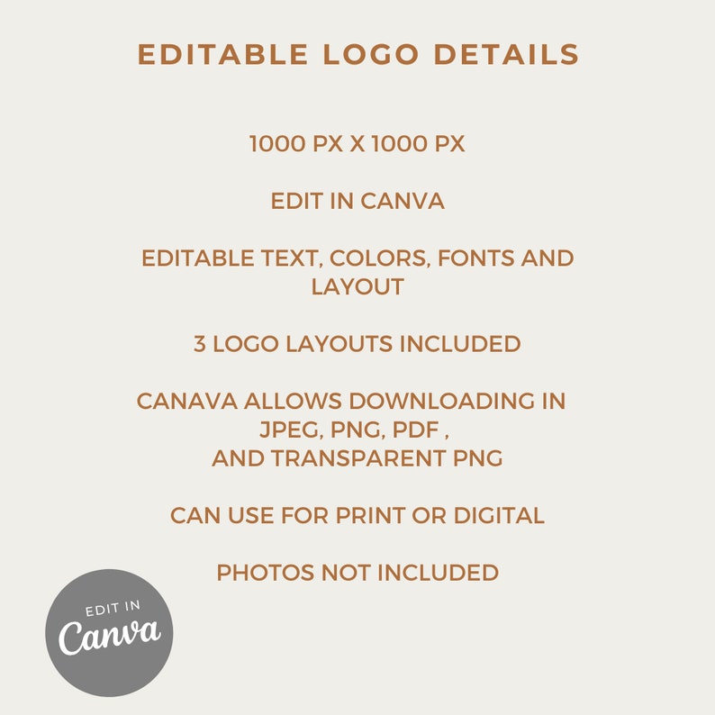 3 Premade Logos | Business Logo | Pre-made Logo | Boho Logo | Feminine Logo | Text Logo Design ...